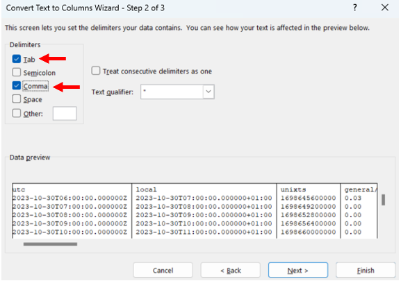 Format Csv File For Readability In Excel Sens Innovation Aps 2151