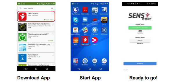 Installation of the SENS motion® smartphone App – SENS Innovation ApS